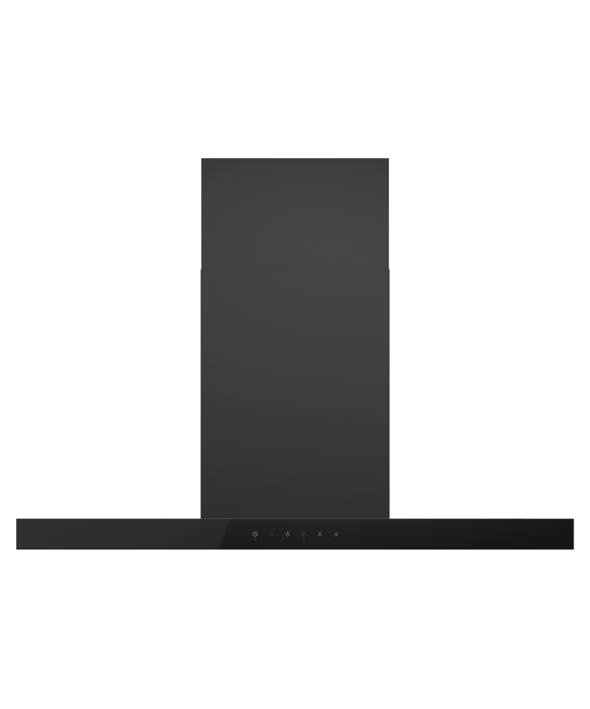 90cm 600 Series Box Chimney Wall Rangehood, Hood to Hob - HC90BMB2 ...